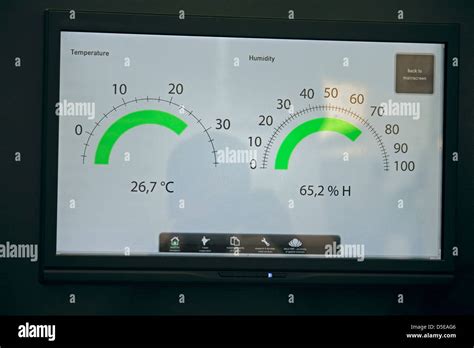 Touch Screen Digital Thermostat Stock Photo Alamy