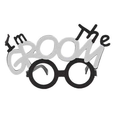 Groom Party Sash Bridal Shower Glasses Fancy Dress Props