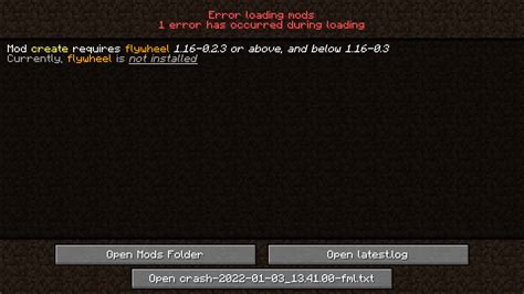 Error Message Prevents Me From Loading Forge 1165 · Issue 2557