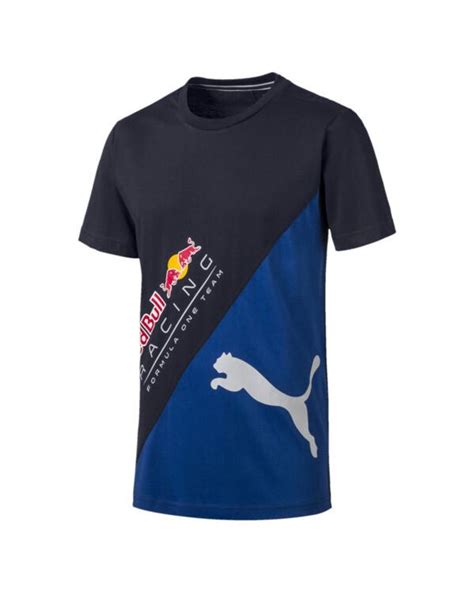 Puma Bull Racing Logo T Shirt In Blue For Men Lyst