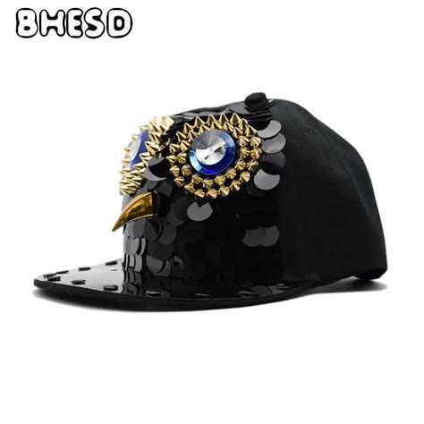Bhesd 2018 Punk Rock Hat Owl Men Hip Hop Snapback Hat Women Eagle Hip