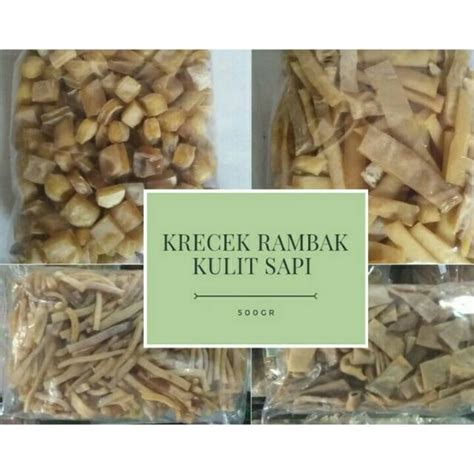 Jual KRECEK RAMBAK KULIT SAPI KRECEK MENTAH KRECEK SAPI KRUPUK RAMBAK KULIT SAPI MENTAH