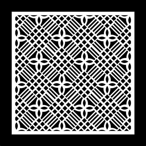 کارت تزئینی برای برش الگوی موزاییک هندسی مربع خطی برش لیزری 1688183