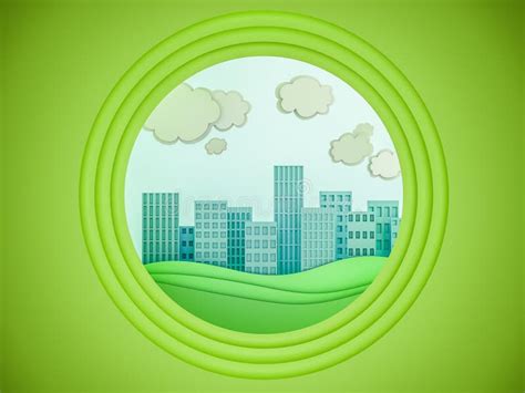 City Scape Paper Cutout Style 3d Render Stock Illustration Illustration Of Street