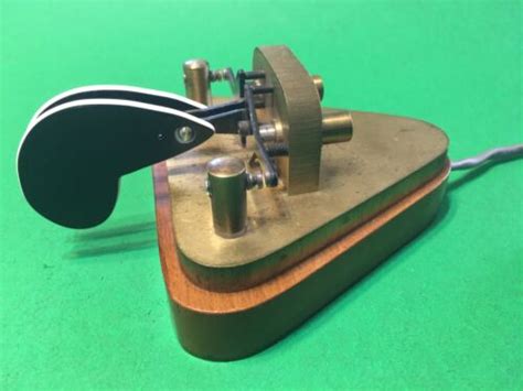No Key Keyer Morse Code Teardrop Paddle Knob S Vibroplex Hamco Brass