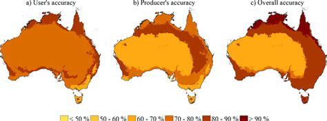 Combined Spatial Accuracy Map 2010 And 2015 Showing Mean Users