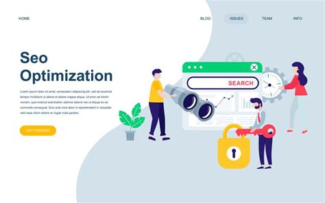 Modern Flat Web Page Design Template Of Seo Analysis Vector Art At Vecteezy