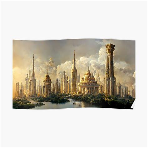 Dystopian City Poster For Sale By AICustomArt Redbubble