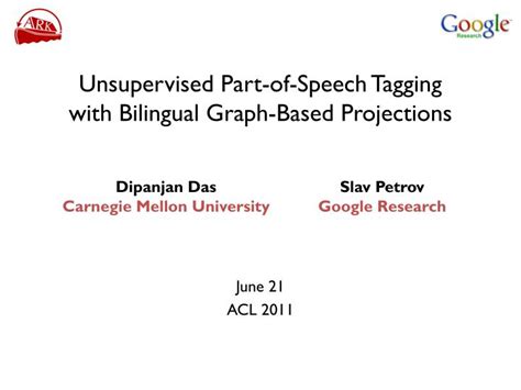 Ppt Unsupervised Part Of Speech Tagging With Bilingual Graph Based