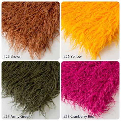 Mongolian Faux Fur Fabric Long Pile Lamb Mongolian Fabric For Fur Coat