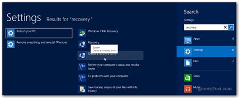 How To Create A Windows 8 Recovery Flash Drive