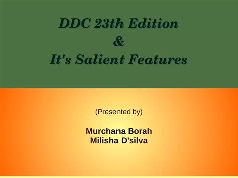 Ddc 23rd Edition Pdf