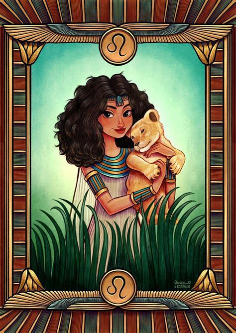 Leo Zodiac Sign ♌️ With An Ancient Egyptian Theme 🎨 Egyptian Goddess