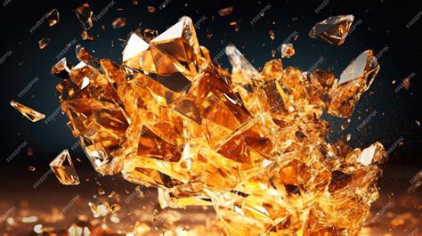 Premium Ai Image A Close Up Of A Broken Glass