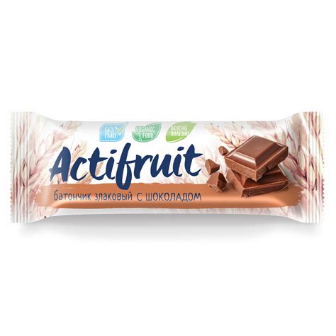 Батончик-мюсли Actifruit злаковый Шоколад 24г купить по цене 28.9 ₽ в ...