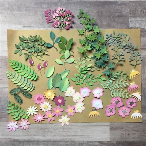 Ideas How To Make A Tim Holtz Floral Frame Card Paper Flowers