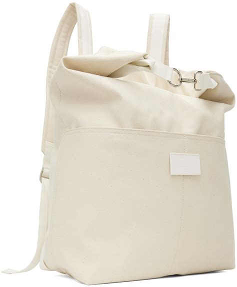 MM6 Maison Margiela Off White Utility Backpack MM6 Maison Margiela
