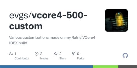 Github Evgs Vcore4 500 Custom Various Customizations Made On My Ratrig Vcore4 Idex Build