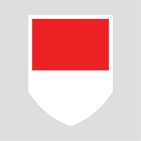 Premium Vector Indonesia Flag In Shield Shape Frame