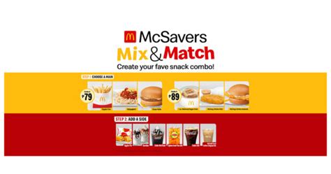 Mcdonalds Mcsavers Mix And Match Make Any Day Special