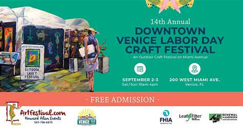 14th Annual Downtown Venice Labor Day Weekend Craft Festival The Art