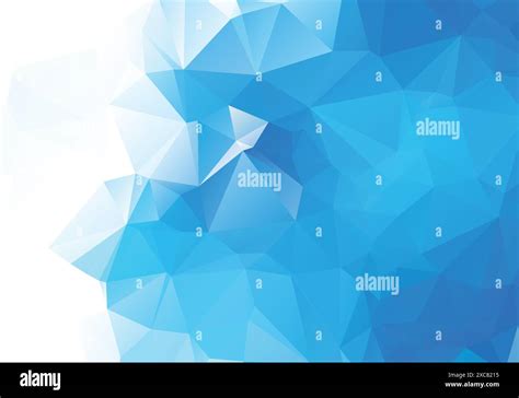 Modern Blue Low Poly Triangle Shapes Background Stock Vector Image