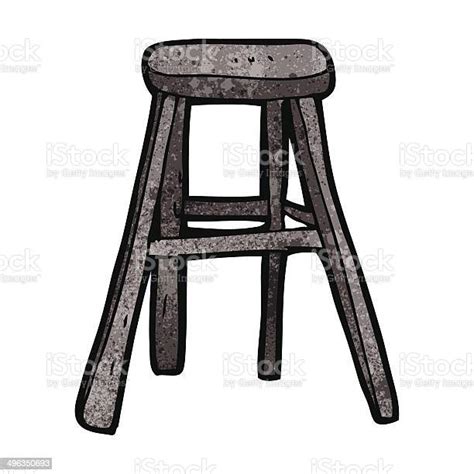 Cartoon Wooden Stool Stock Illustration Download Image Now Bizarre