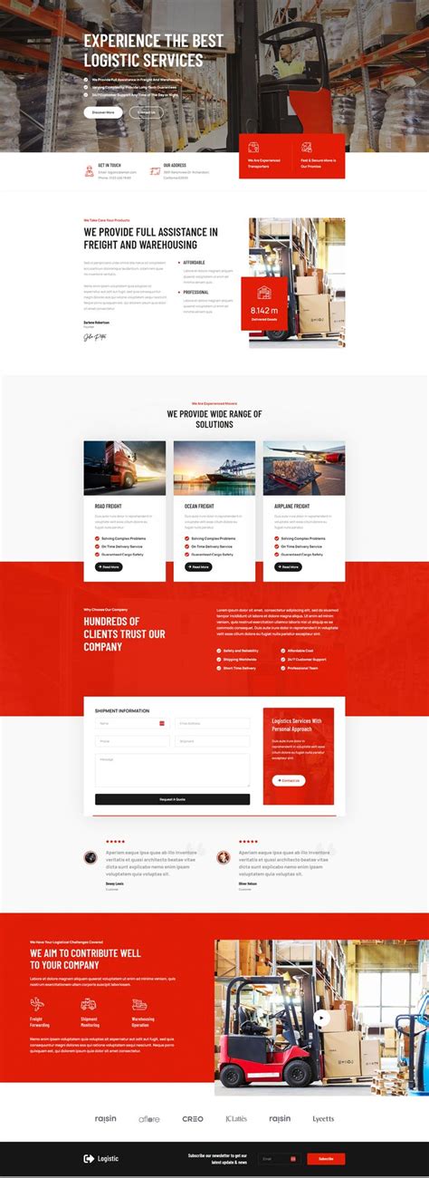 logistic web design solutions logistic website design for moving