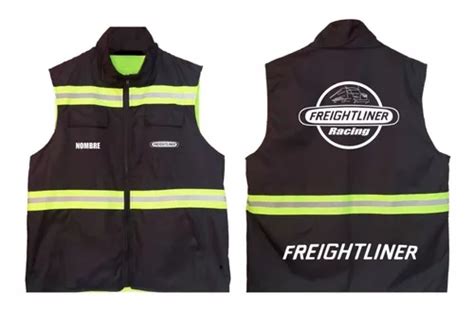 Chaleco Ind Ligero Freightliner Racing Estampado Reflejante Meses Sin