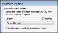 Windows Server 2012 Disable Shutdown Event Tracker