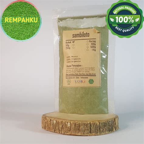 Jual Sambiloto Sambiroto Bubuk 250 Gram Andrographis Paniculata