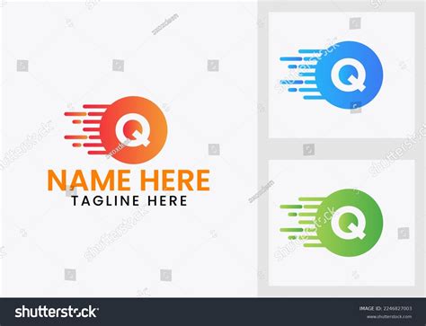 Letter Q Technology Logo Design Template Stock Vector Royalty Free