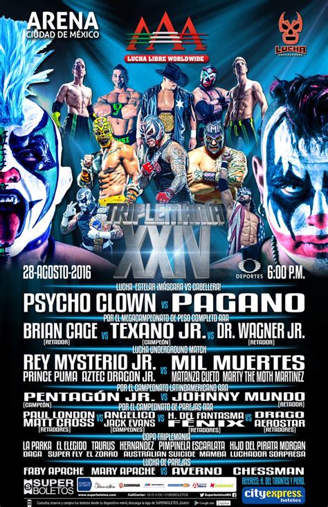 Aaa Cartel Completo Para Triplemanía Xxiv Superluchas