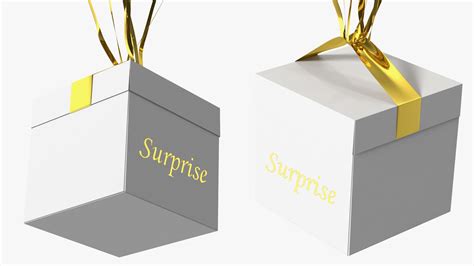 선물 상자에 묶인 별 모양의 금 풍선 3d 모델 49 3ds Blend C4d Fbx Max Ma Lxo Obj Free3d