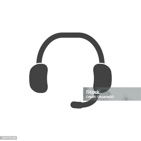 헤드폰 벡터 아이콘입니다 흰색 격리 된 배경에 플랫 헤드폰 아이콘 쉽게 편집 그림을 위해 그룹화 된 레이어 당신의 디자인에 대한 Dj에 대한 스톡 벡터 아트 및 기타 이미지