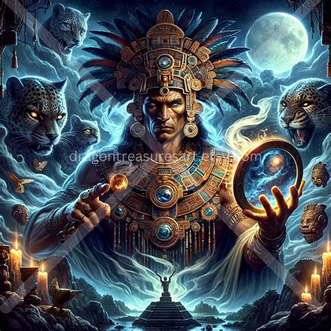 Tezcatlipoca Download Digital Art Instant Downloadable Wallpaper