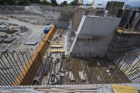 Reinforcement With Construction Steel And Structural Steel Stock Image