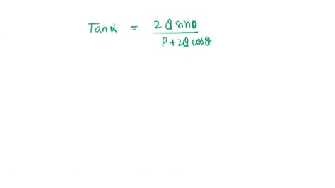 Solved The Resultant Of Two Vectors P And Q Is If The Magnitude Of Q
