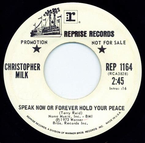 Speak Now Or Forever Hold Your Peace I Want To Hold Your Hand Discogs