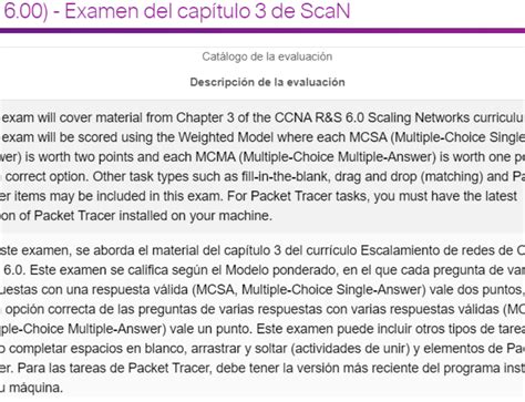 Examen del capítulo 4 de CCNA 3 v6 0 El Blog de Euler