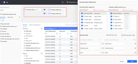 How To Create A Dataset Using Visual Configuration Or Custom Sql
