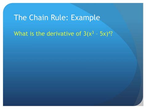 PPT The Chain Rule PowerPoint Presentation Free Download ID 2524977