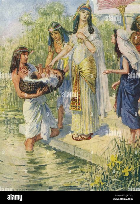 Pharoah S Daughter Finds Baby Moses Then Said His Sister To Pharaoh S Daughter Shall I Go And