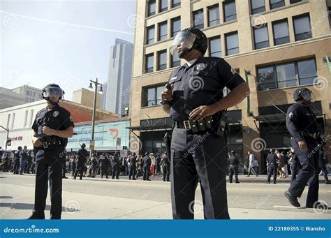 Occupy La Protesters March Editorial Image Image Of Class 22180355