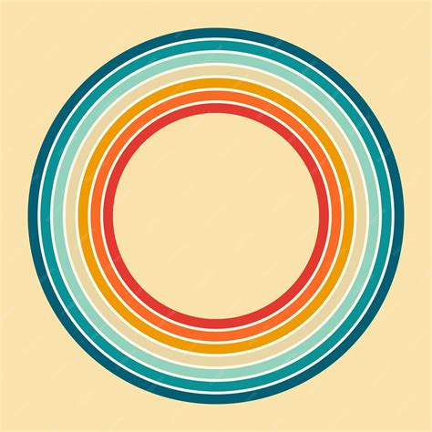 Premium Vector Retro Vintage 70s Style Stripes Background Poster