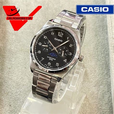 เวลาดีดี นาฬิกา Casio Standard นาฬิกาข้อมือ สายแสตนเลสแท้ แสดงวันที่ ประกันcmg รุ่น Mtp M300d