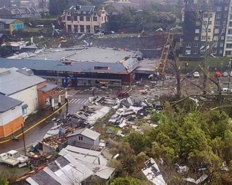 Chile tornado dejó personas heridas y grandes destrozos materiales