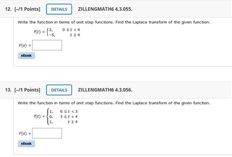 solved 12 [ 1 points] details zillengmath6 4 3 055 write