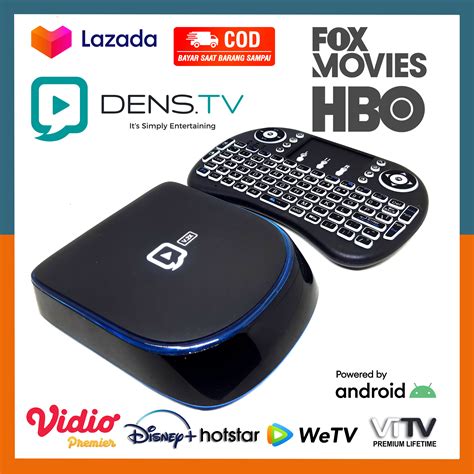 STB ANDROID TV BOX DENS TV V RAM GB GB ROOT ANDROID Keyboard Wireless I TANPA REMOTE