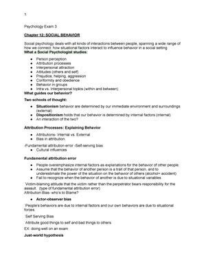 Psychology 2e Student Guide STUDENT SOLUTIONS GUIDE OpenStax